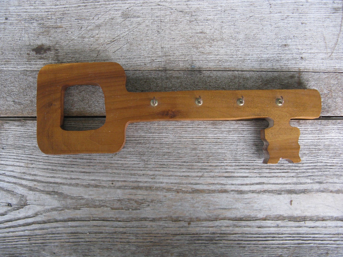 Vintage Kitchen Key Rack Key Shaped Rack Hand Made Kitchen - Etsy