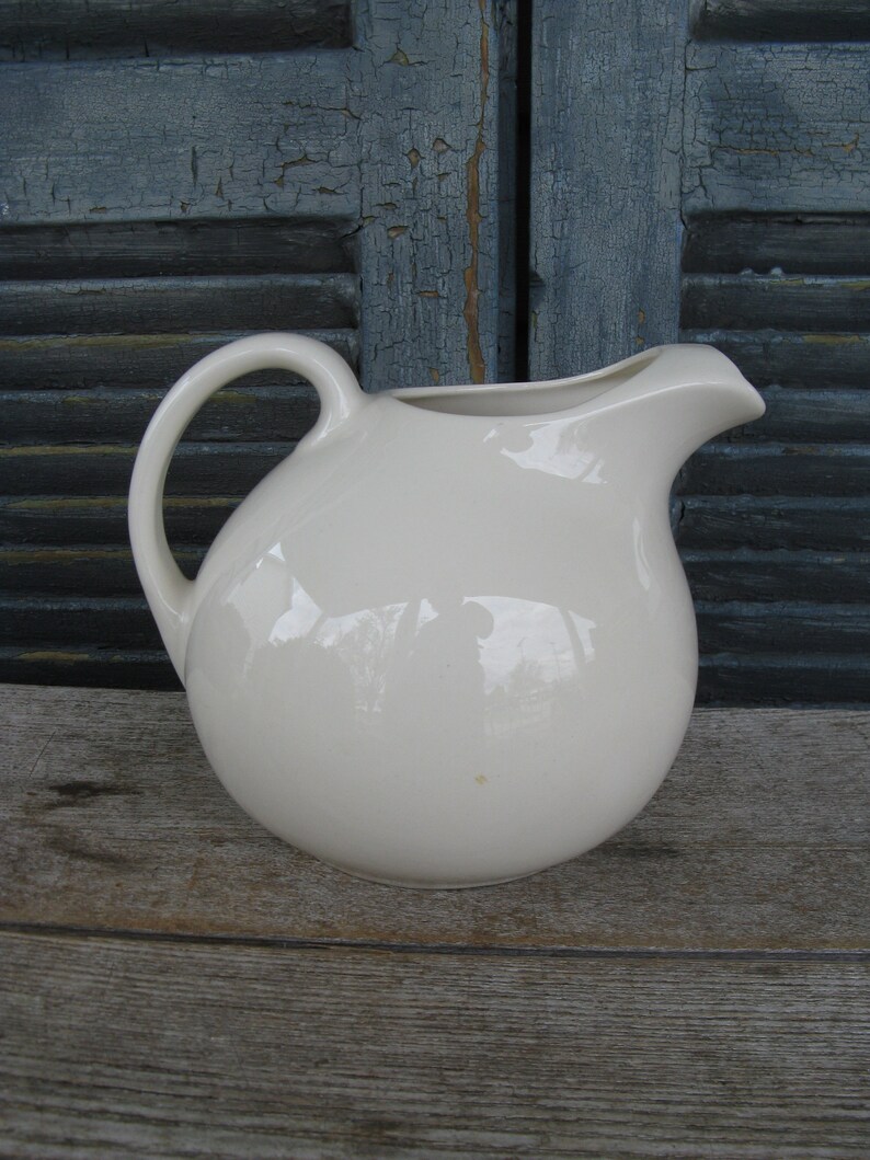 Vintage Ceramic Milk Pitcher Modern Farmhouse Rustic Kitchen | Etsy