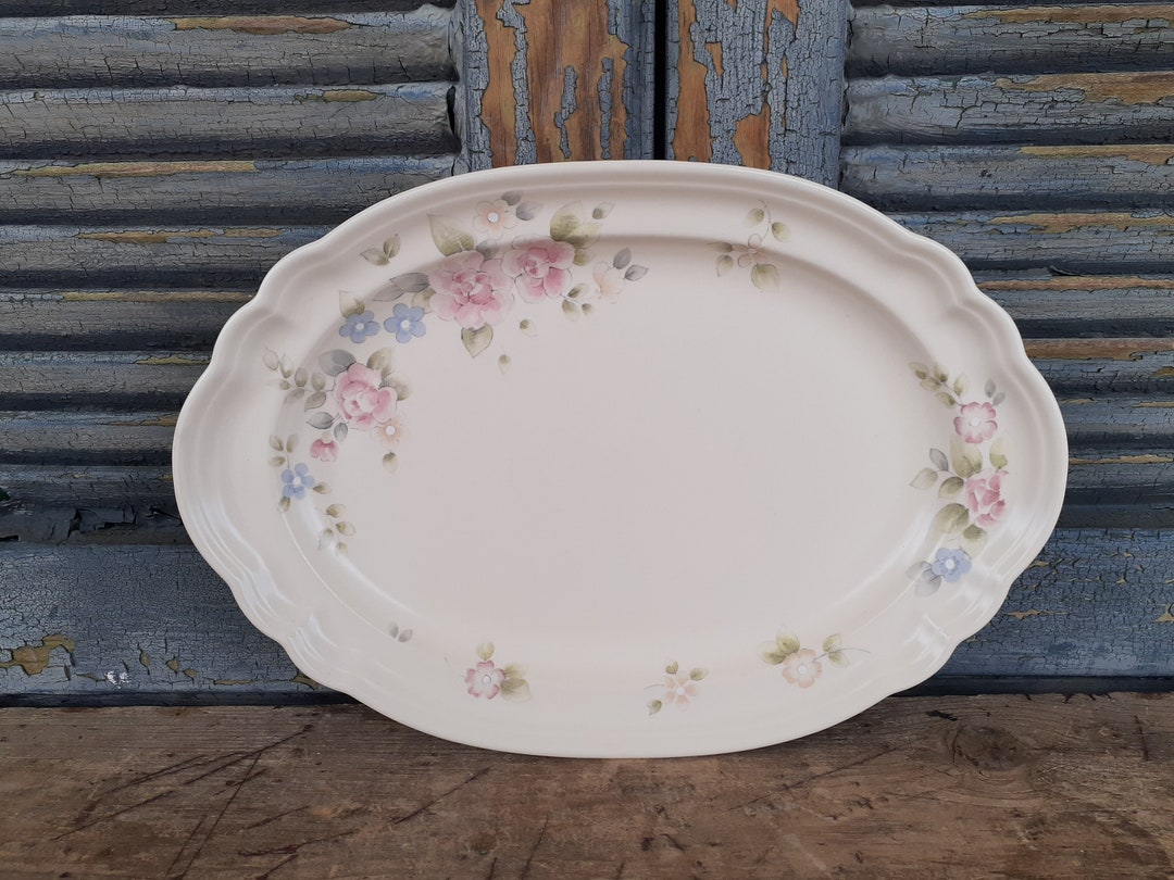 Pfaltzgraff Tea Rose Platter American Ironstone Shabby Country - Etsy