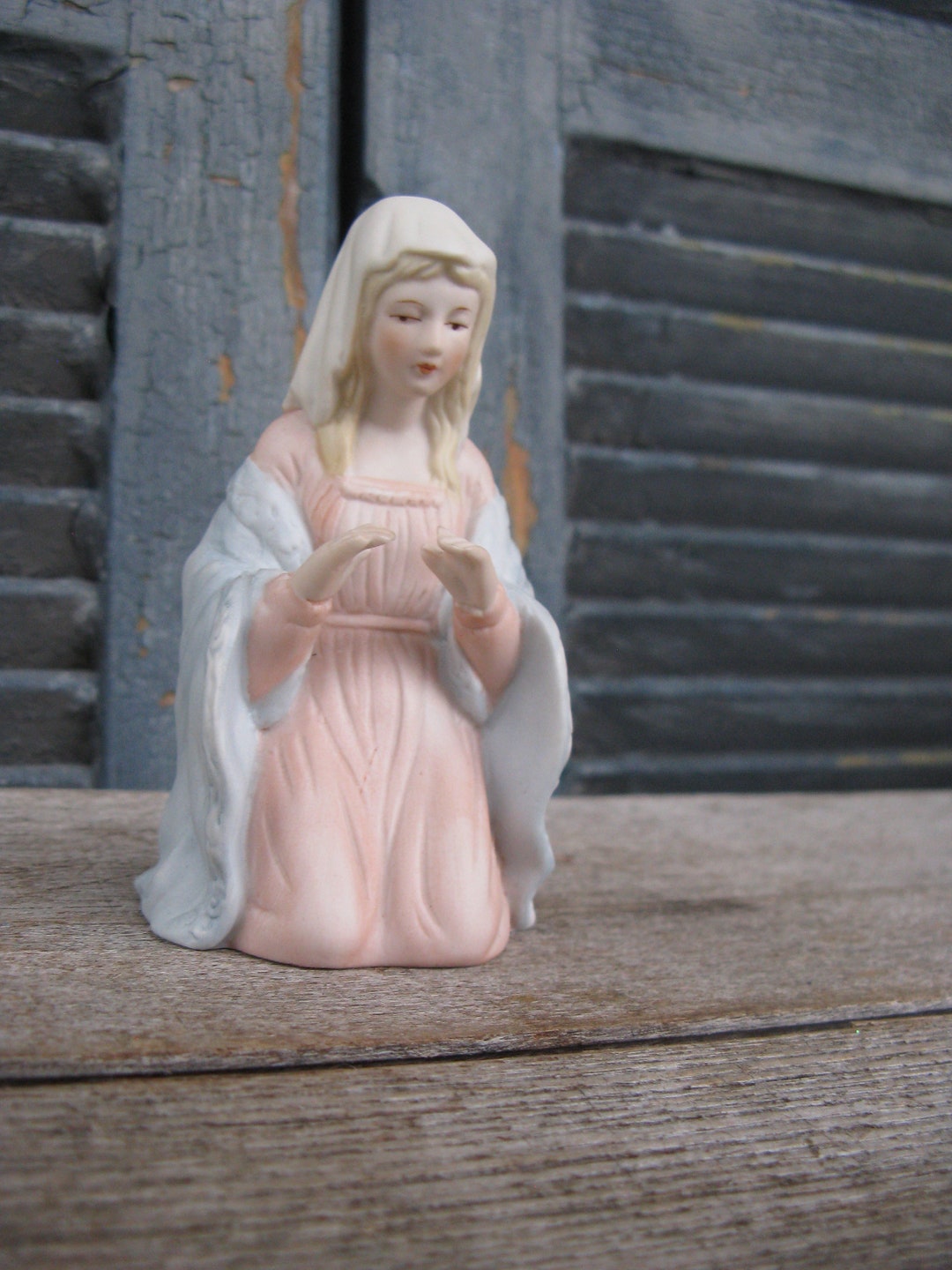 Vintage Lefton Nativity Figure: Hand-painted Ceramic Mary (1983) - Etsy