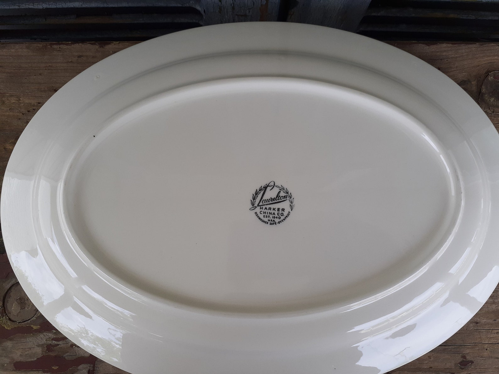 Harkerware Laurelton 14 Inch Platter Sunny Yellow Mid Century - Etsy
