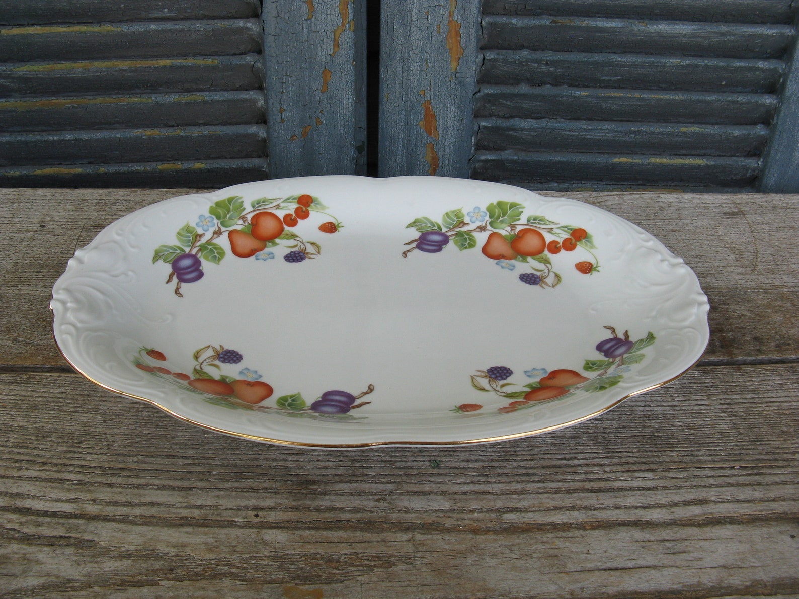 Vintage Royal Kent Platter Fruit Garland 13 Inch Platter - Etsy