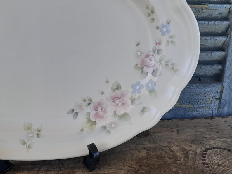 Pfaltzgraff Tea Rose Platter American Ironstone Shabby Country - Etsy
