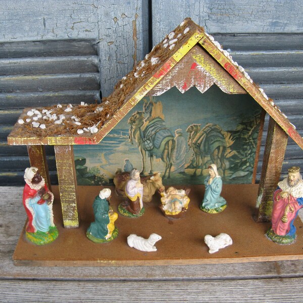 Nativity Creche - Etsy