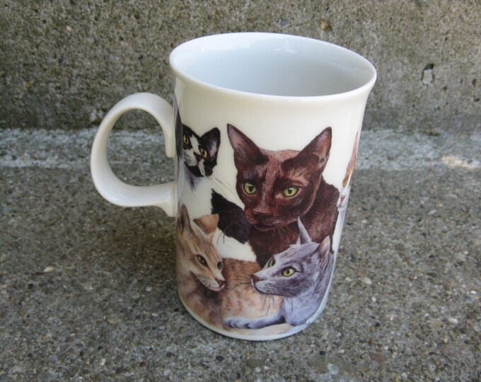 Cat Mug Dunoon Stoneware Design by Deborah Pope Made in Scotland Gift ...