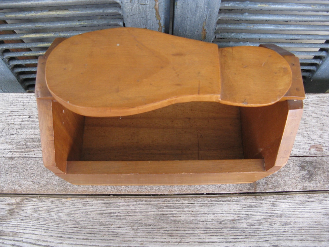 Vintage Hand Made Shoe Shine Box Rustic Folk Art Primitive - Etsy