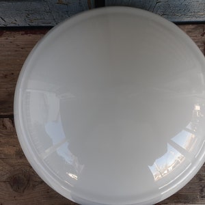 Vintage White Industrial Ceiling Light Shade Glass Light Shade - Etsy
