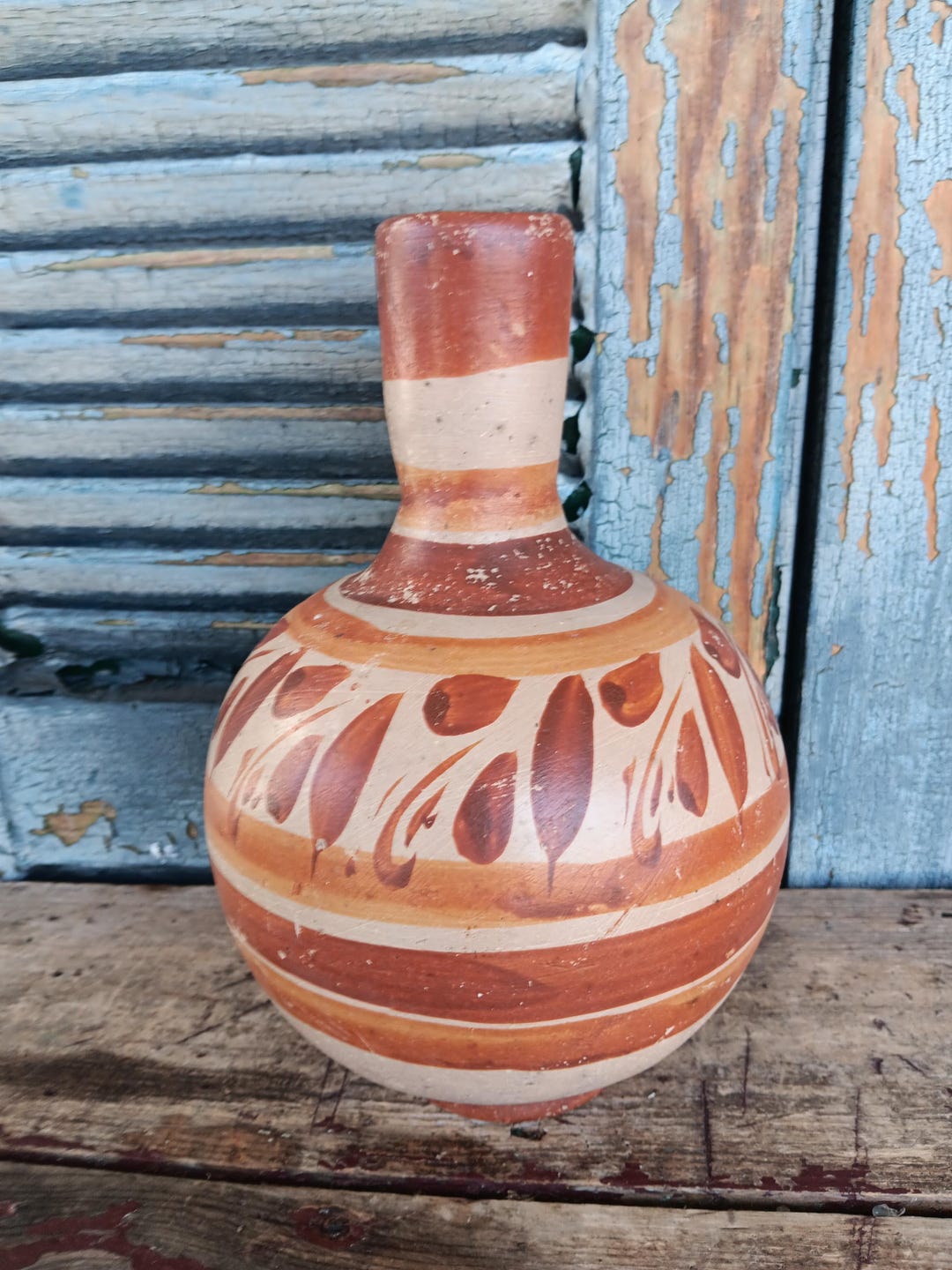 Vintage Mexican Pottery Water Jug Botellon De Barro Southwest Decor ...
