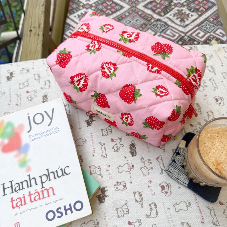 Handmade Quilted Carry All - Makeup Pouch - Pininterest Cosmetic Bag ...