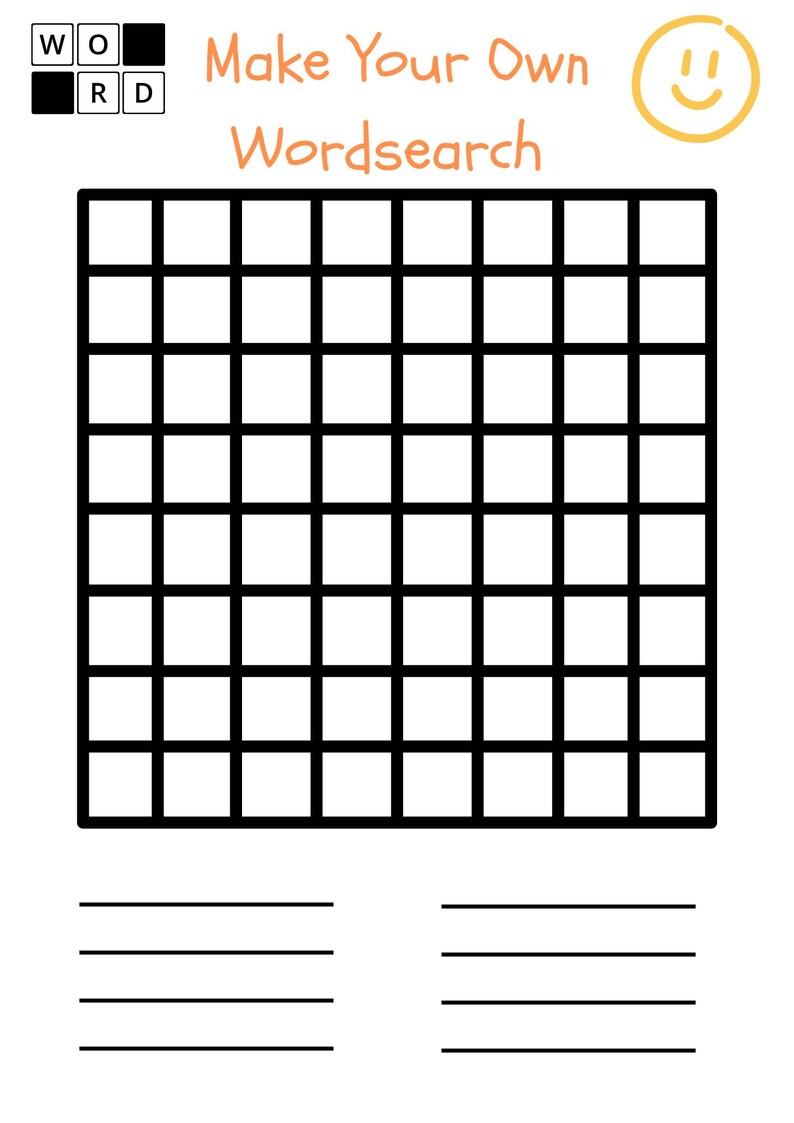 Wordsearch for Children - Etsy