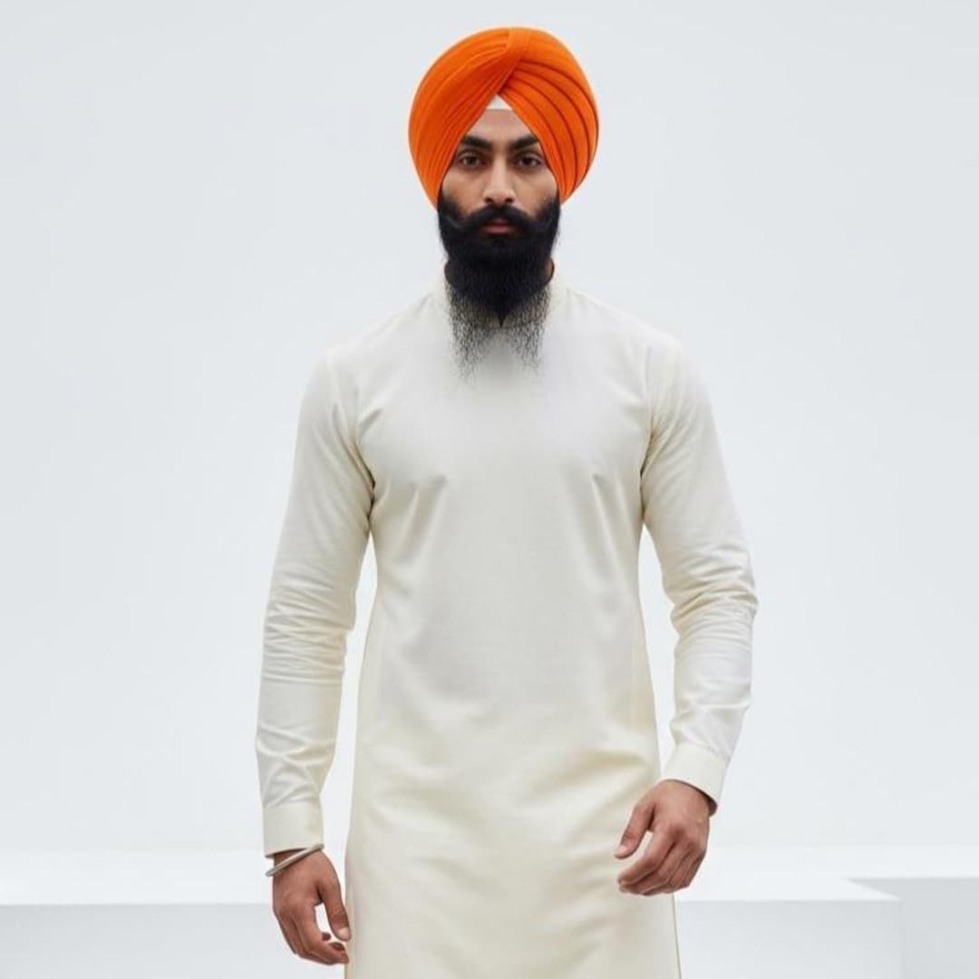 Sikh Turban Full Voile | 100% Pure Cotton Double Stitched Center (piko ...