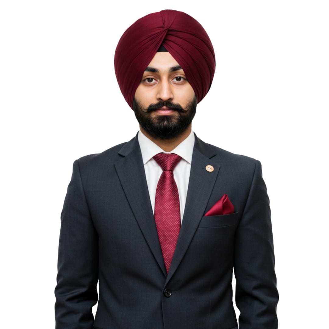 Sikh Turban Full Voile 100% Pure Cotton Double Stitched Center (piko ...