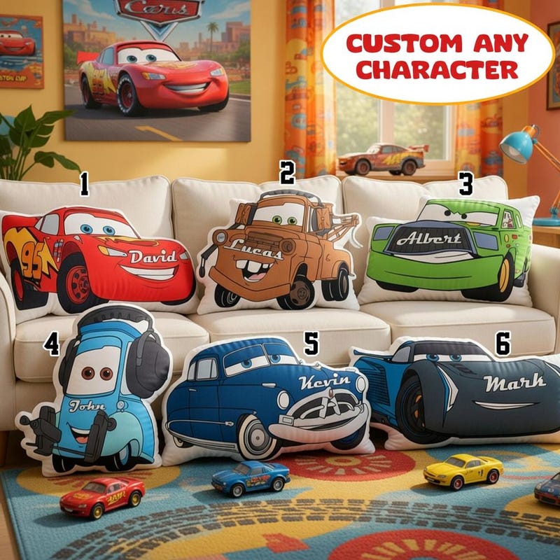 Cars Pixar Pillows - Etsy
