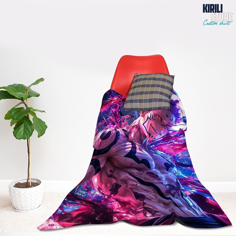 Ryomen Sukuna Blanket, Jujutsu Kaisen Blanket, Anime Fan Jjk Gift - Etsy
