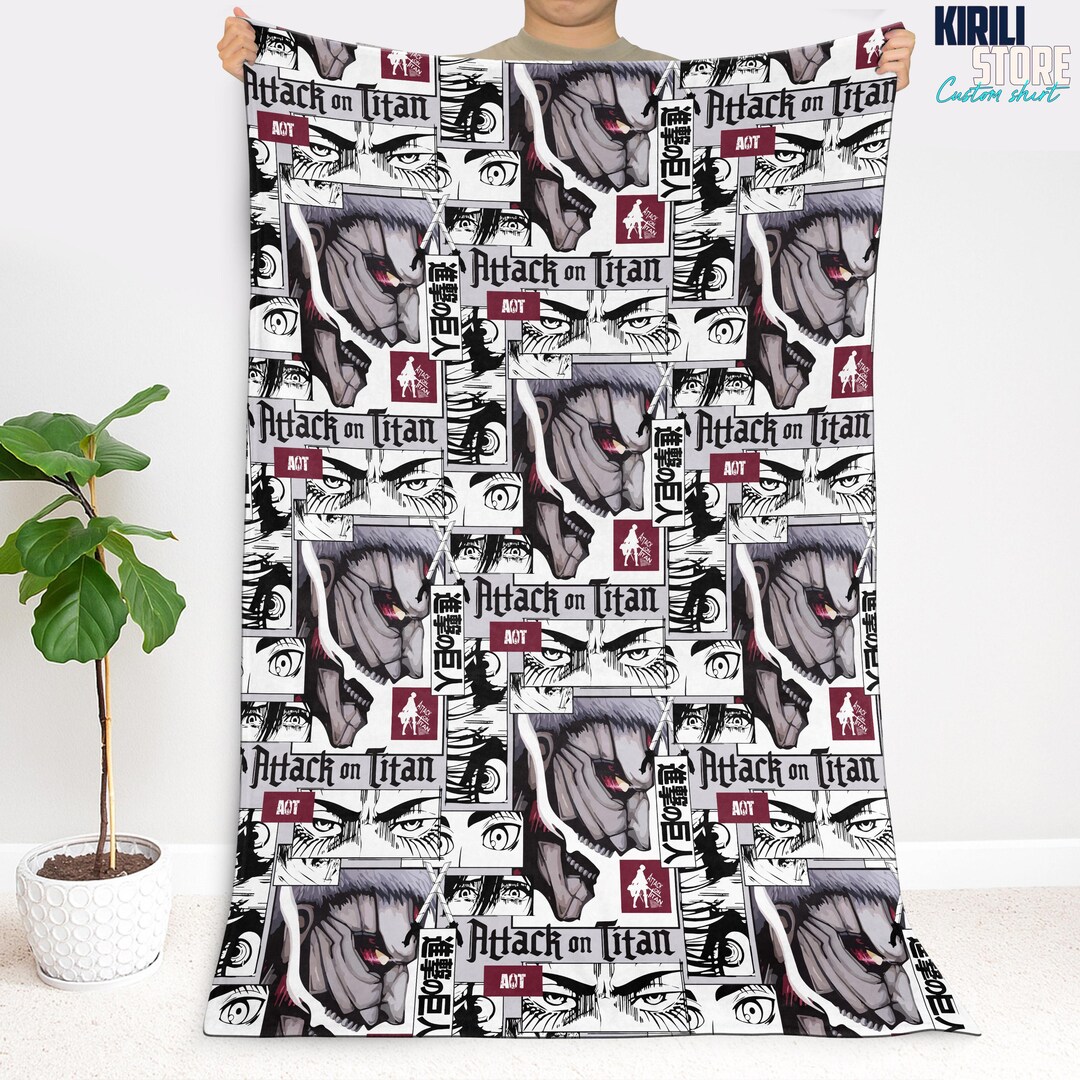 Armored Titan Anime Blanket, Attack on Titan Blanket, Anime Gift ...