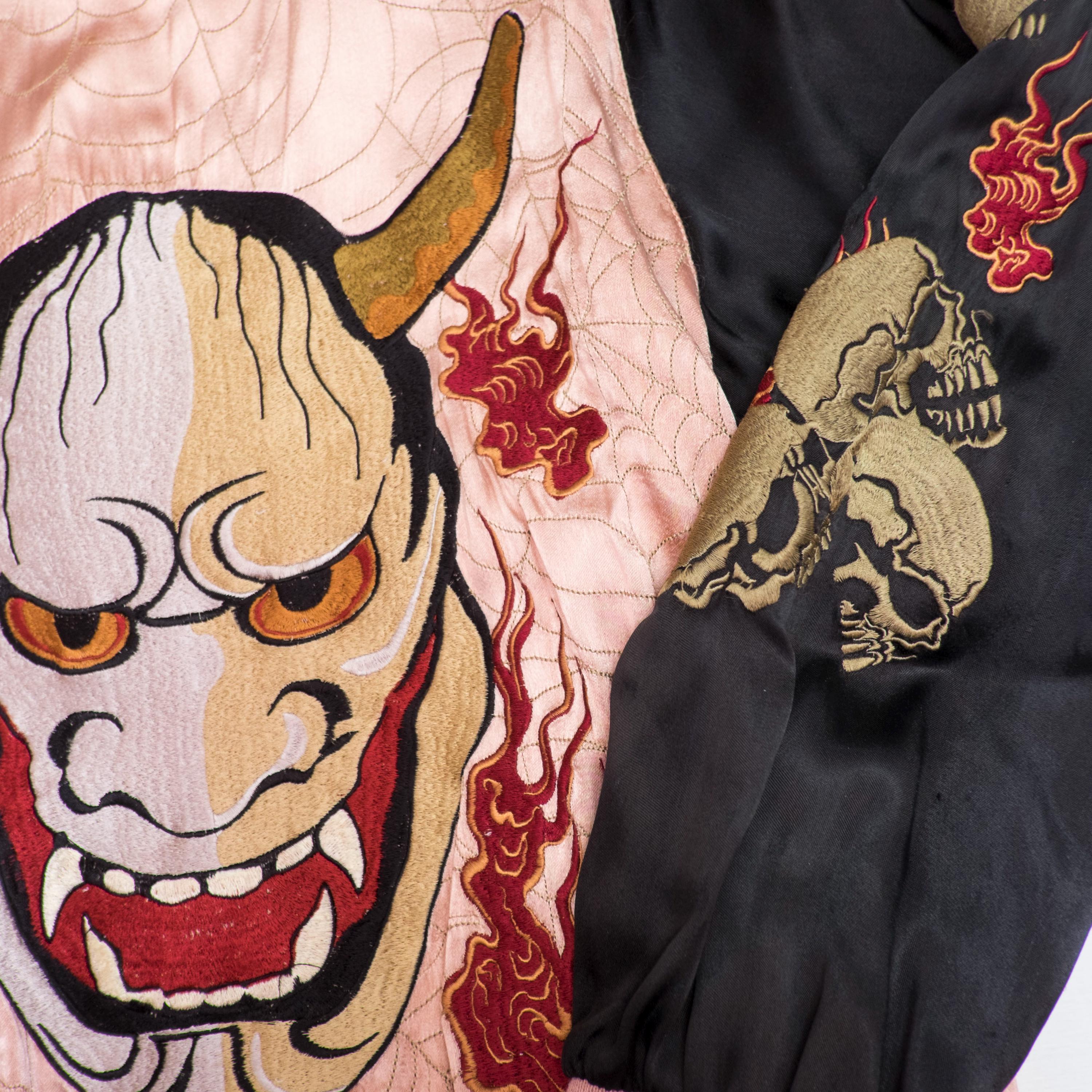 PUNK ROCK Vintage Japanese Japan Hannya Evil Devil Noh Mask Skull ...