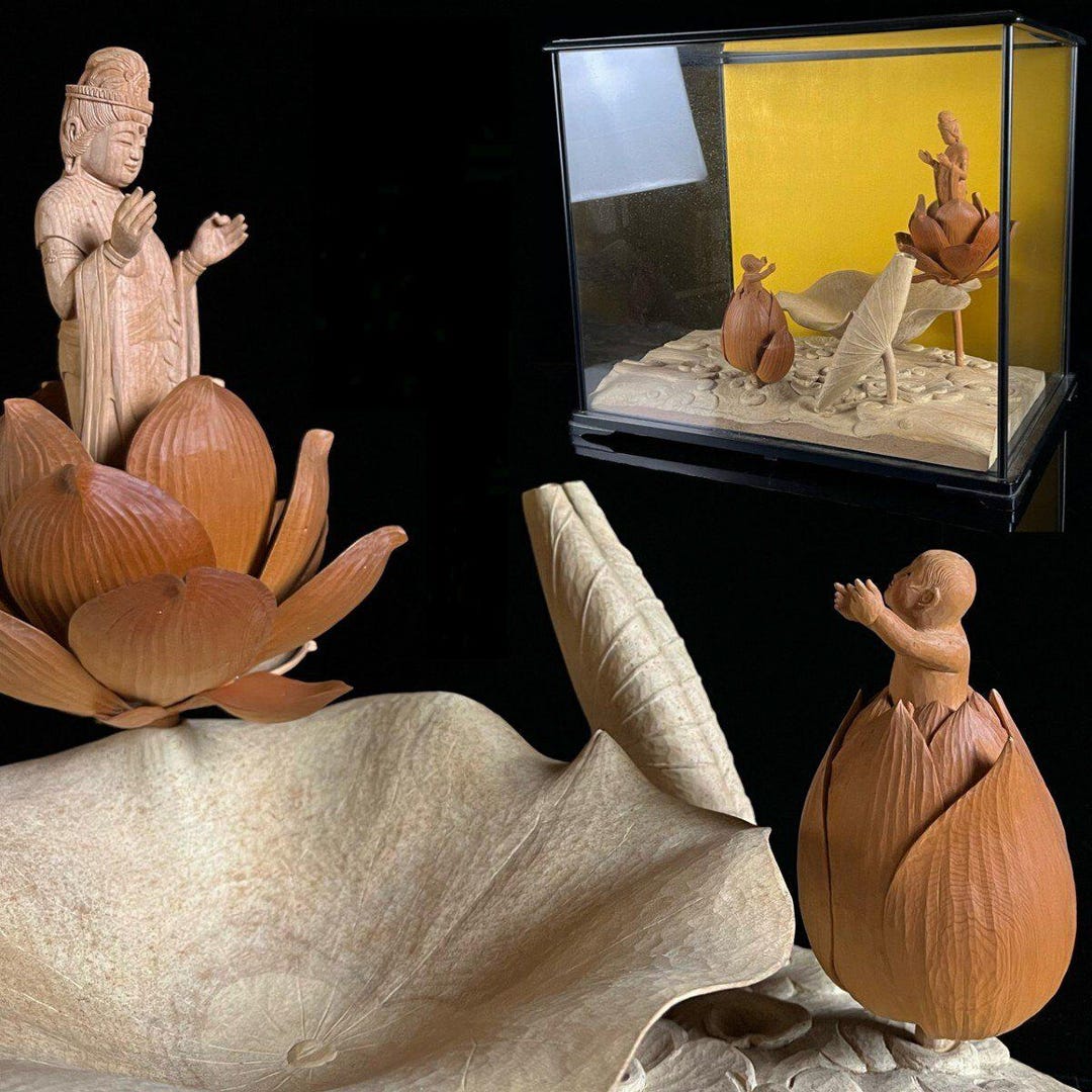 Inamura Kaoru — Jibo Kannon (compassionate Mother) Lotus Shrine Diorama ...