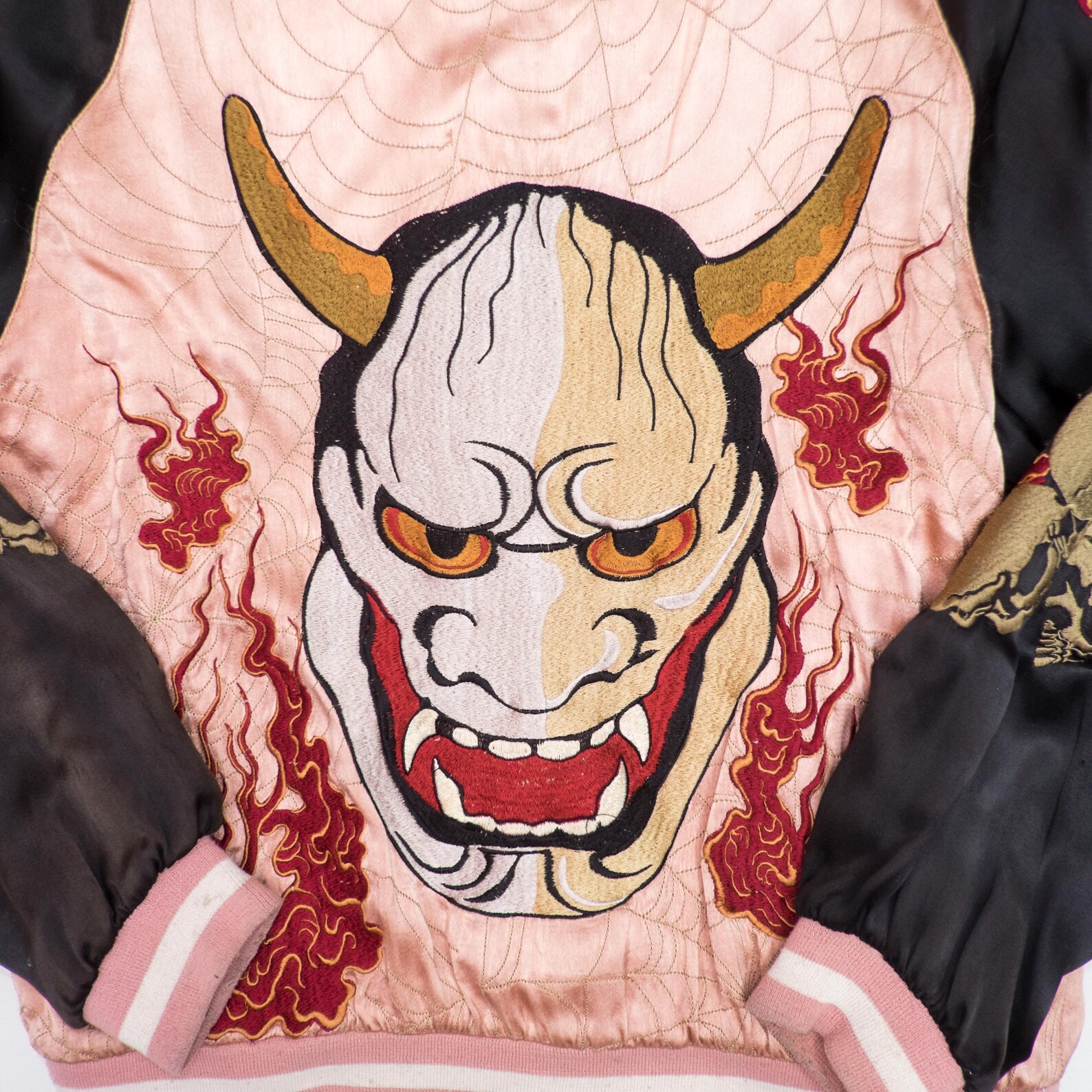 PUNK ROCK Vintage Japanese Japan Hannya Evil Devil Noh Mask Skull ...