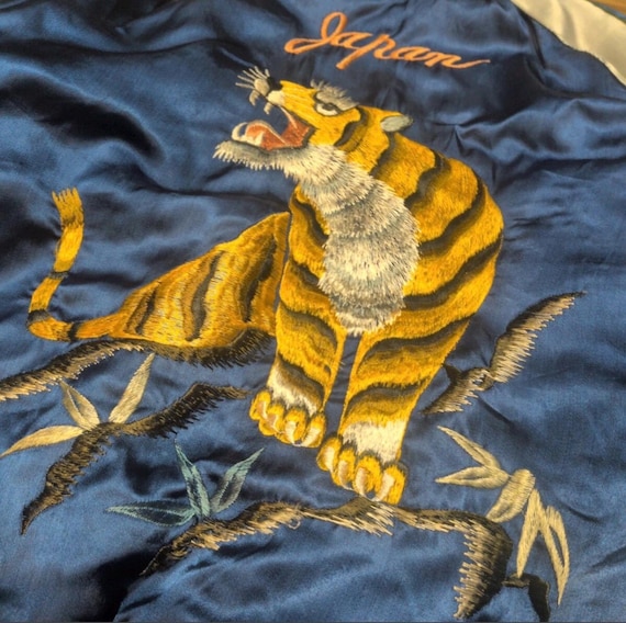 1950s SUPER VINTAGE Japanese Japan Tora Tiger Blue x … - Gem