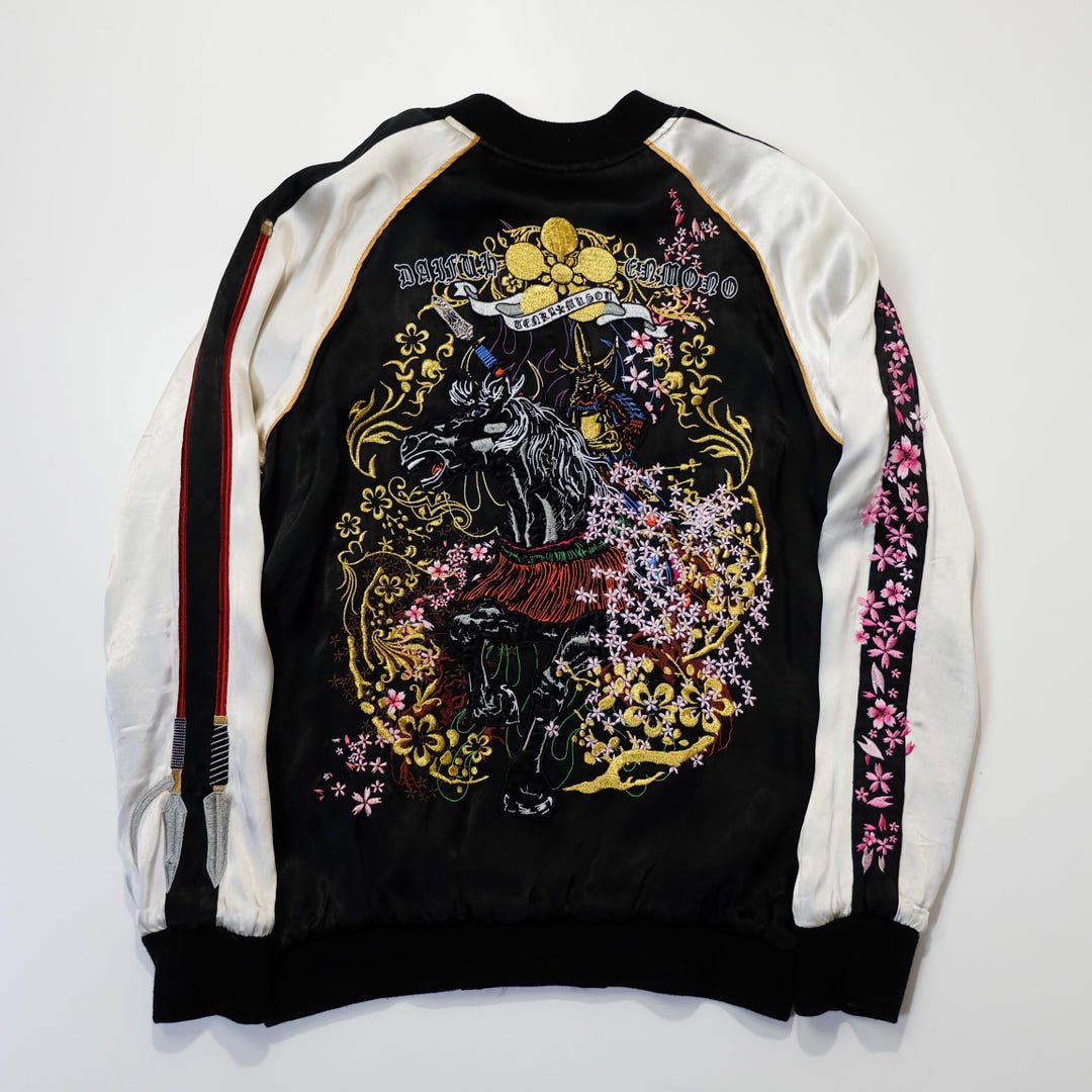 Miyabi Musubi Zenbu Sukajan Jacket – Samurai Musha Warrior & Horse ...