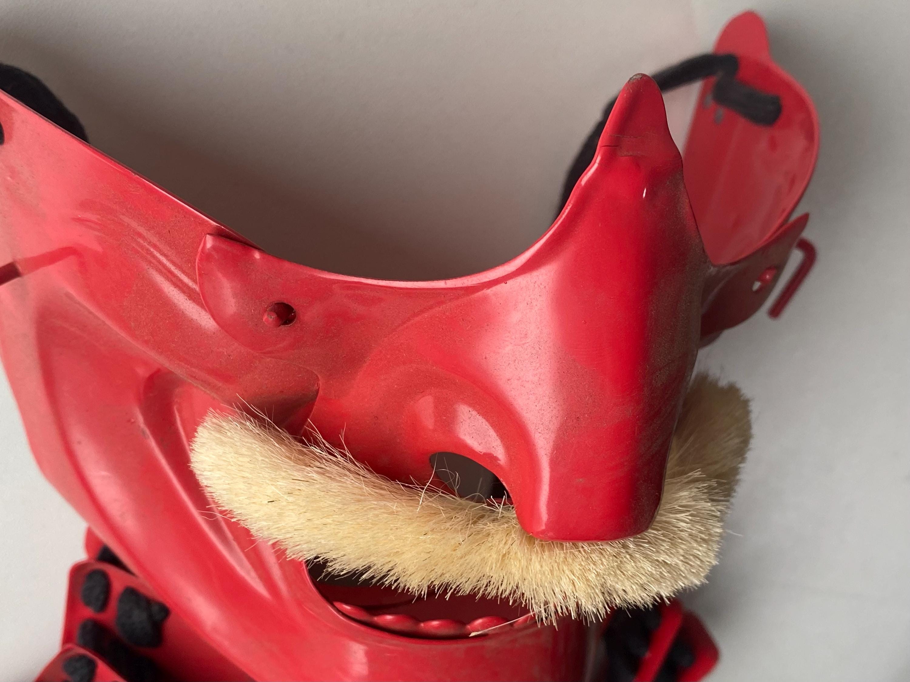 Japanese Samurai ( Yoroi Kabuto Bugu Armor ) Menpo Face Mask - Red ...