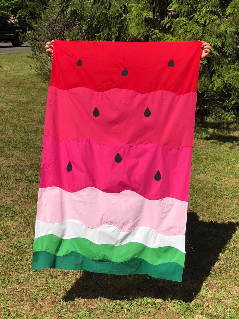 Watermelon Waves Quilt Pattern PDF: Beginner Summer Quilt (digital ...