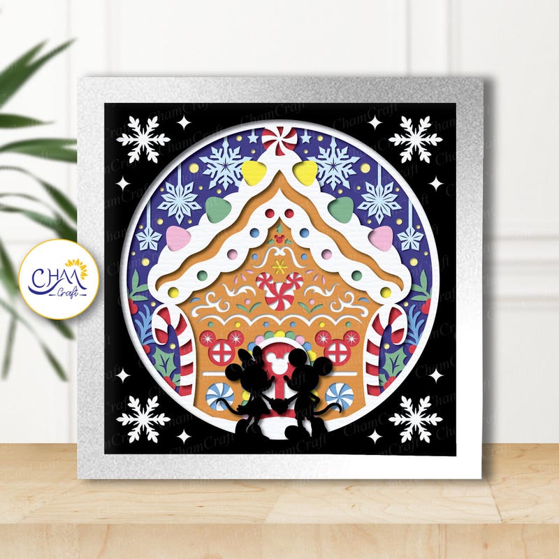 Winter House Box Template - Etsy