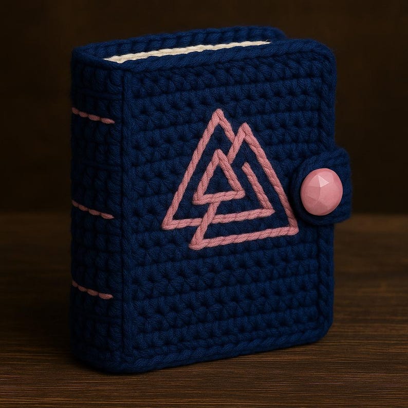 Crochet Pattern – Rune & Tarot Journal | Mystical Grimoire-inspired ...