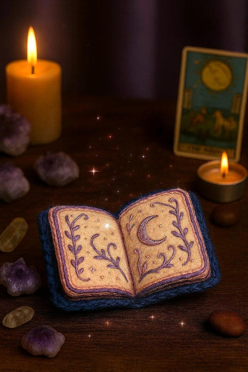Crochet Pattern – Rune & Tarot Journal | Mystical Grimoire-inspired ...