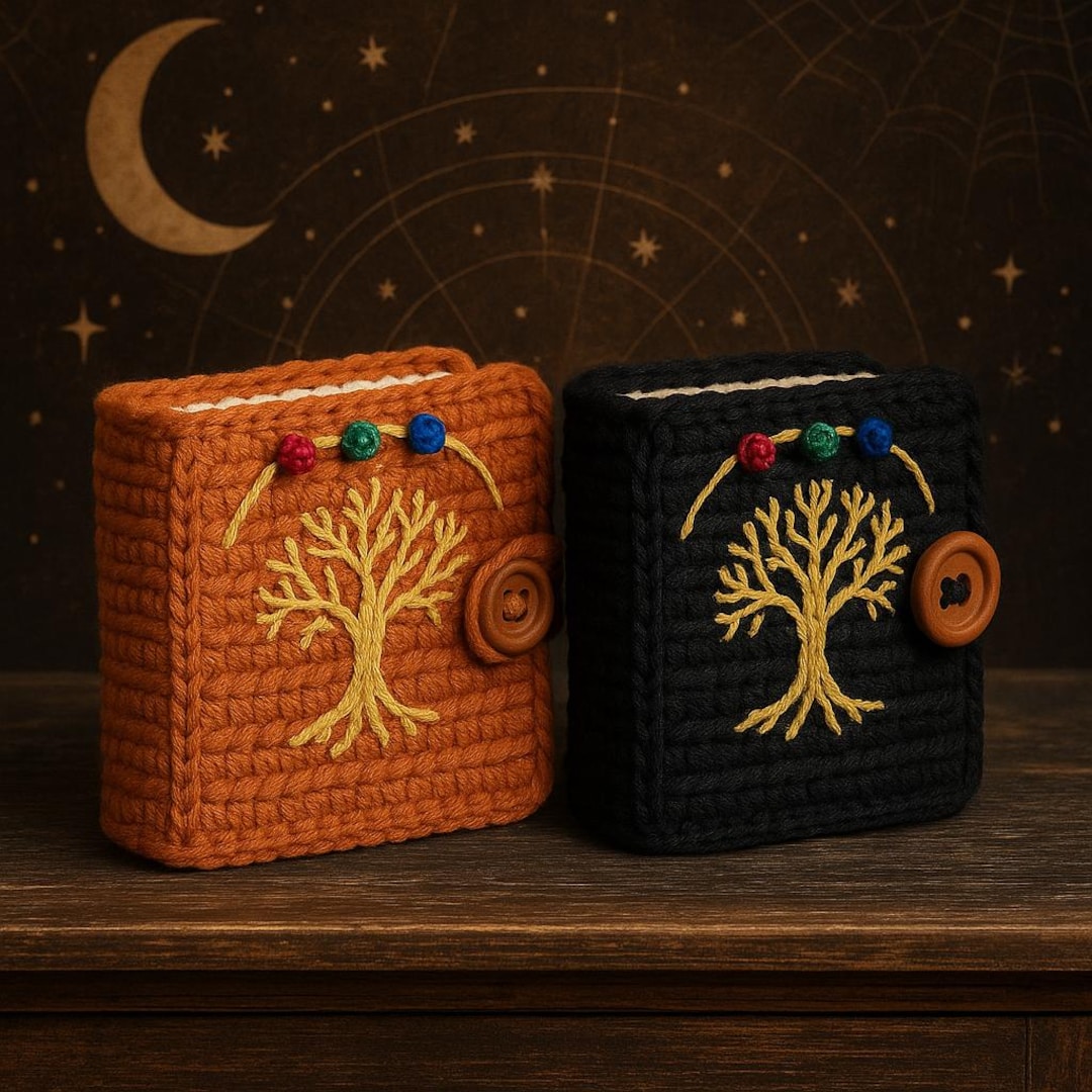 Crochet Grimoire Pattern | Spellbook Crochet Plush PDF | Closed & Open ...