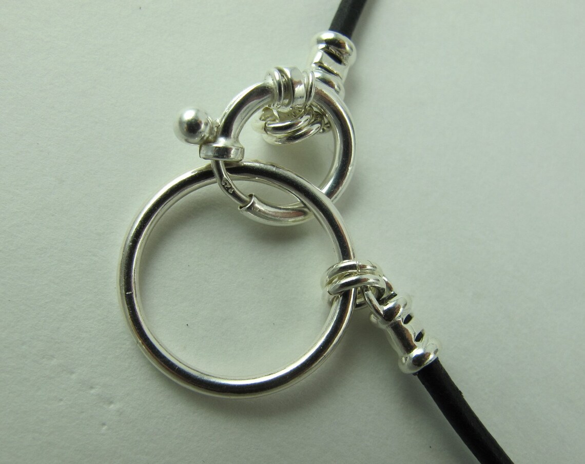 Loopm, Eyeglasses Holder, Sterling Silver Loop, Clasp, Crimps on Greek ...