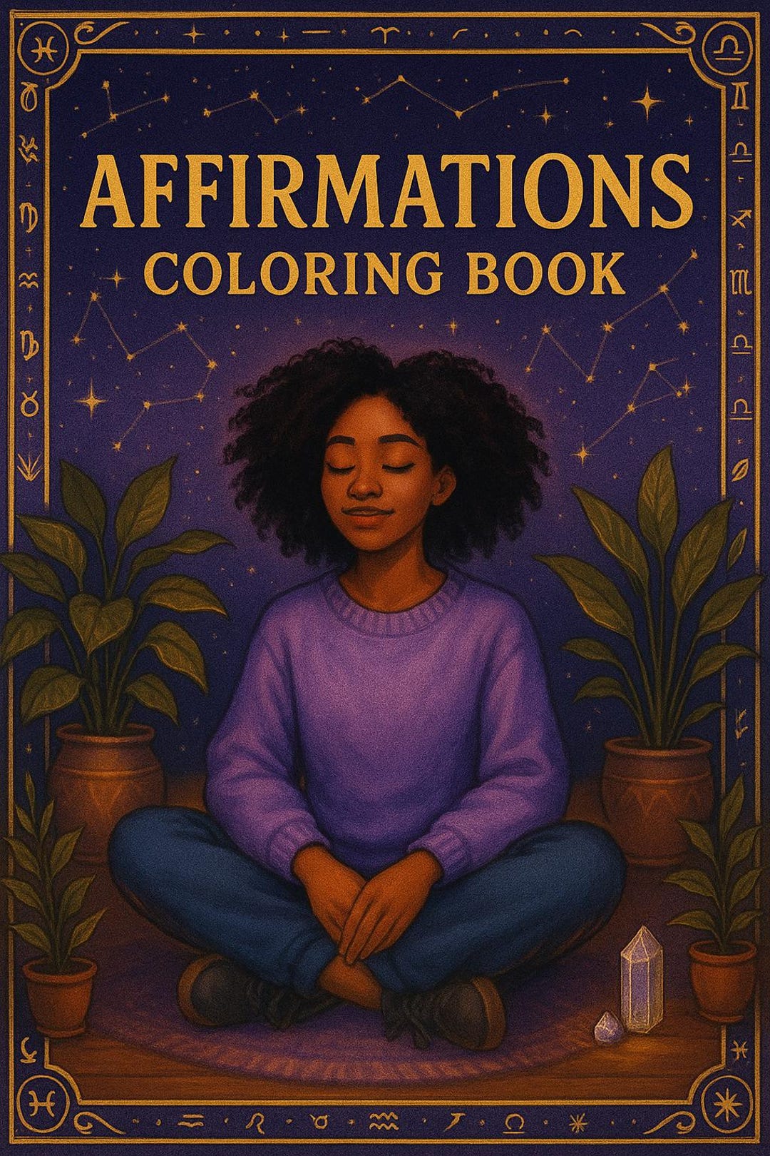 Affirmations Coloring Book - Etsy