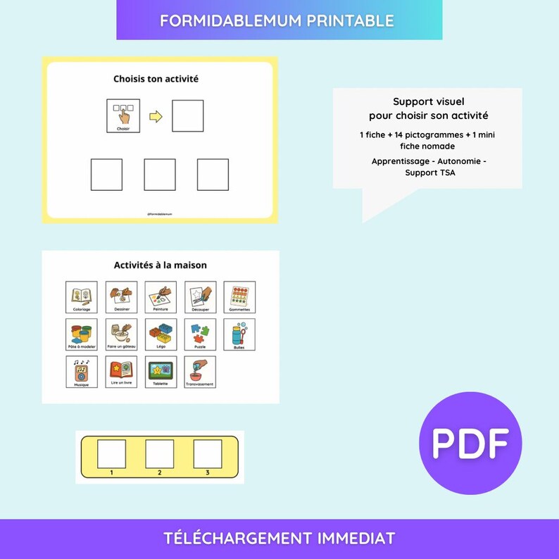 Visual Support for Choosing Activities for Children With ASD – Visual ...
