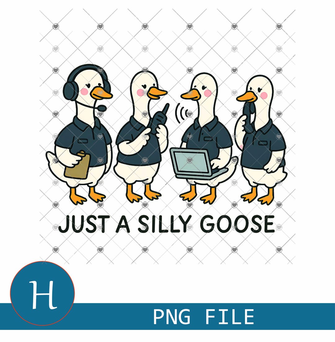 Funny Goose 911 Dispatcher Png, Emergency Operator Gift, Silly Goose ...