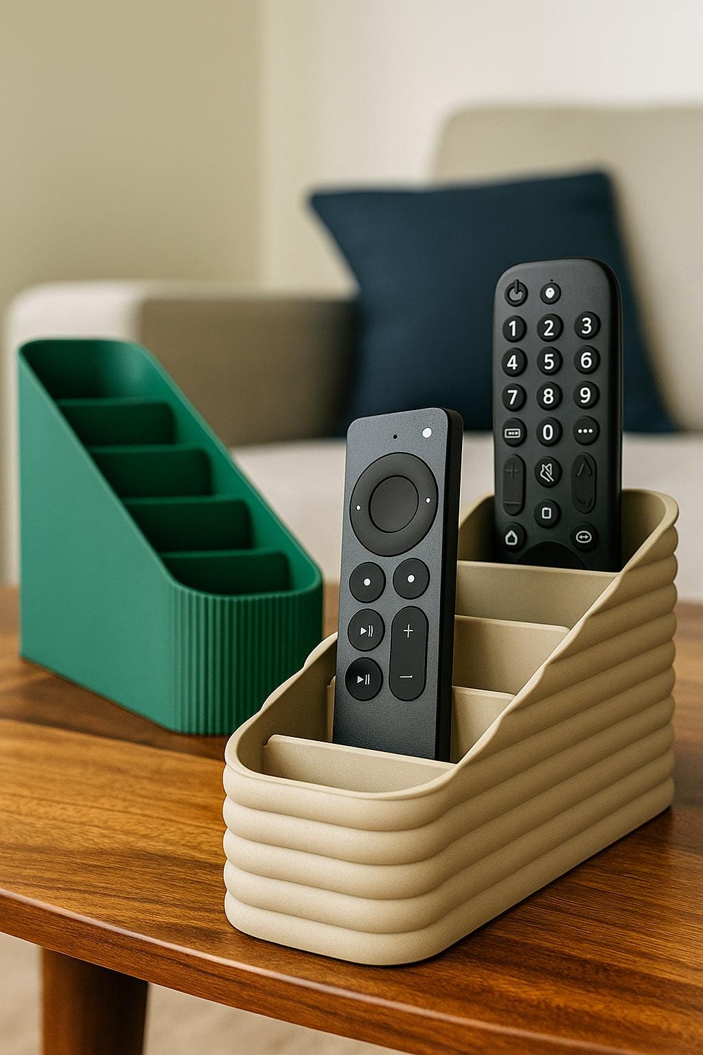 TV Remote Holder Organiser – Modern Living Room Tidy Remote Caddy Desk ...
