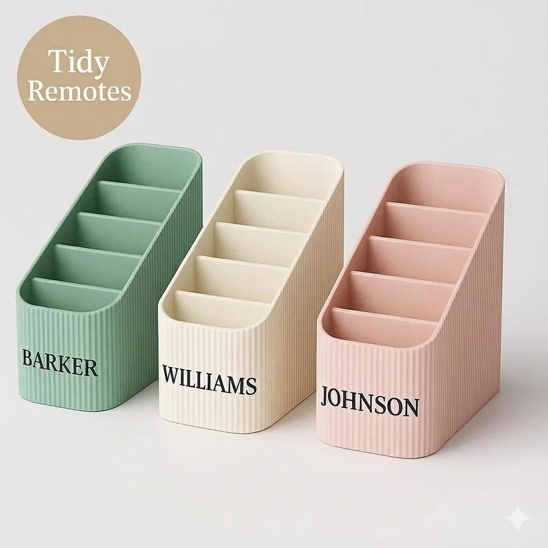 TV Remote Holder Organiser – Modern Living Room Tidy Remote Caddy Desk ...