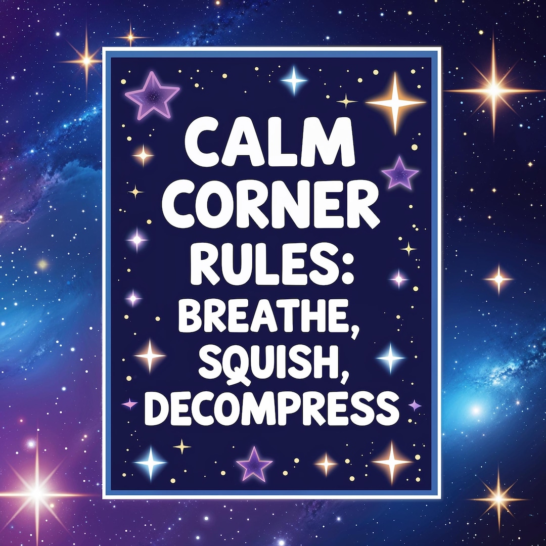 Calm Corner Printable Poster Bundle – Sensory Space Decor for ...