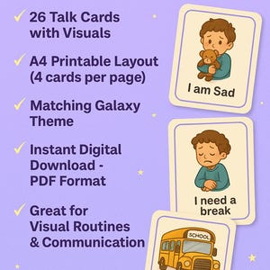 Printable Communication Cards: Autism & Non-verbal Support (digital ...