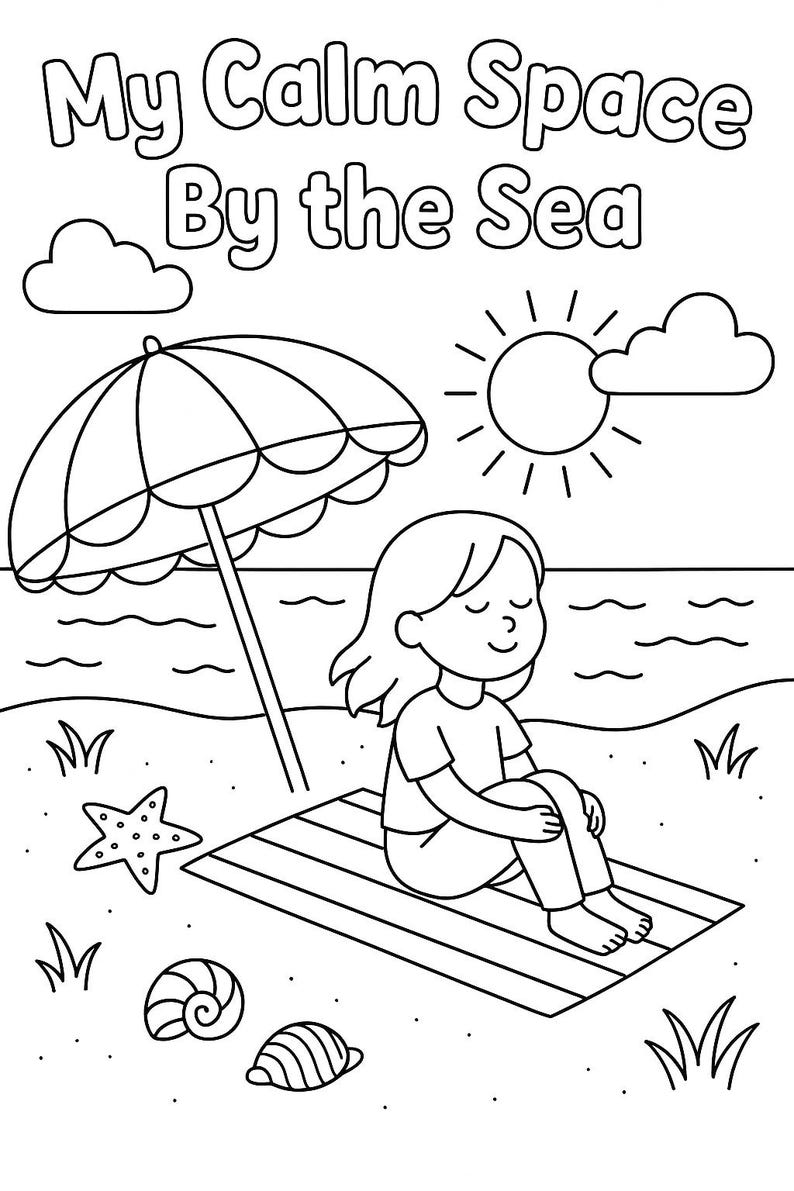 Calm Space Colouring Pages for Kids | Printable Sensory Activity Pack ...