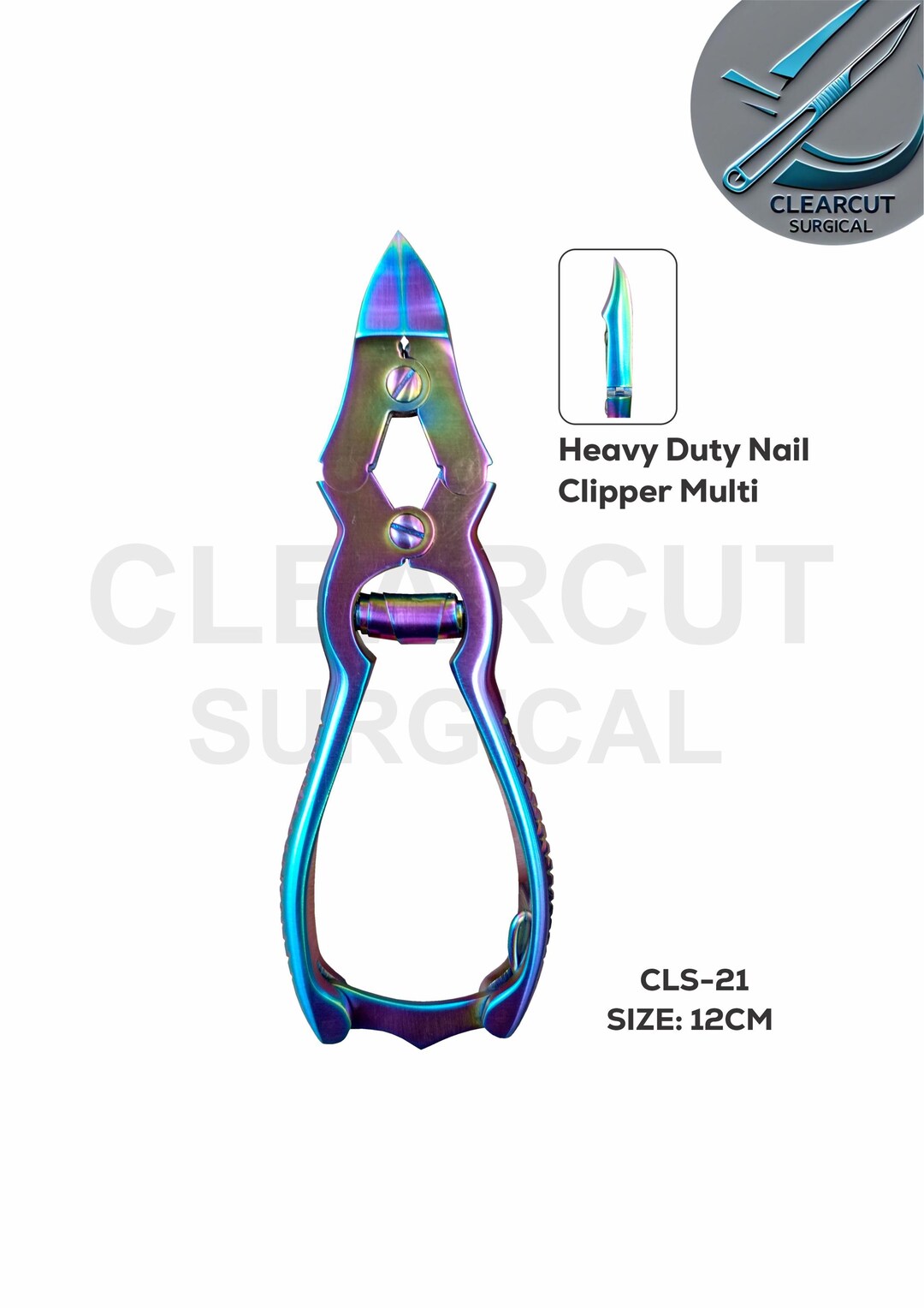 Heavy Duty Toe Nail Nipper Multi Colour (12cm) Clipper, Ingrown ...