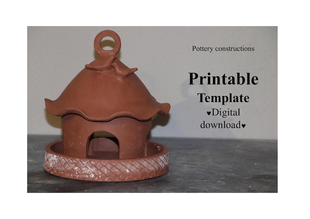Pottery Birdhouse, Birdhouse, Pottery Instructions Download Pdf, DE, EN ...