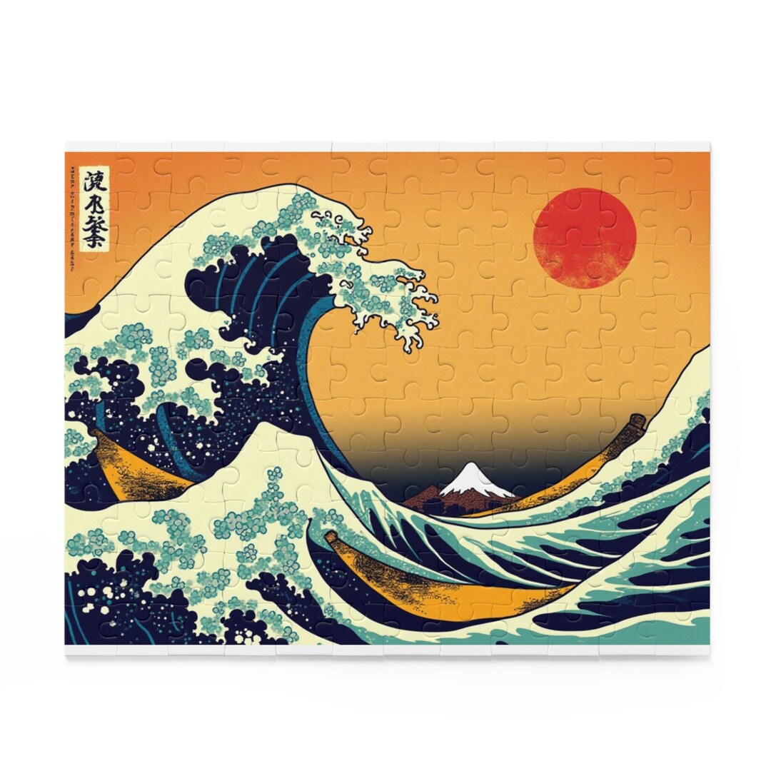 Wave Art Puzzle - 120/252/500-piece, Ocean Scene, Nature Lover Gift ...