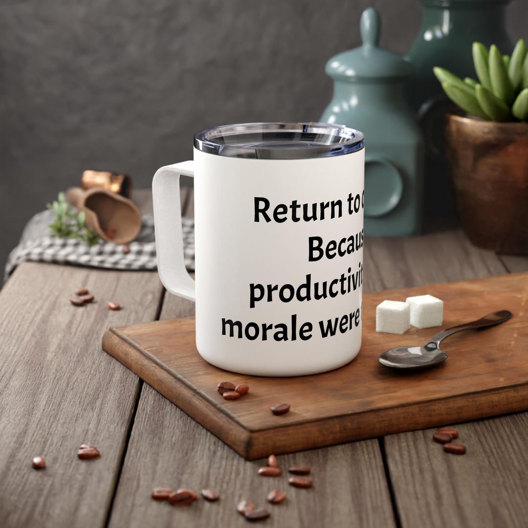 Stainless Steel Coffee Mug, Work Humor Gift, Funny Office Mug ...