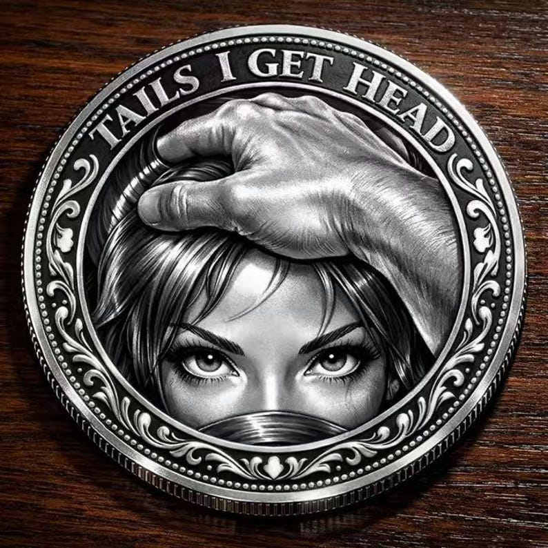 Hell Yes Couples Decision Coin Bold Flip Coin Playful Adult Humor Gift ...