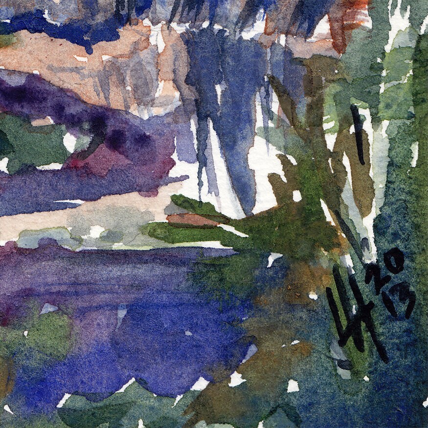 Architecture Watercolor- Fallingwater- Frank Lloyd Wright- Art Print - Etsy
