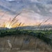 Watercolor Landscape Prairie Sunset Art Print - Etsy