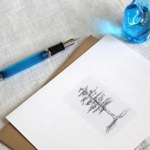 Card Set- Trees- Set of 8 Sketch Art Cards - Etsy