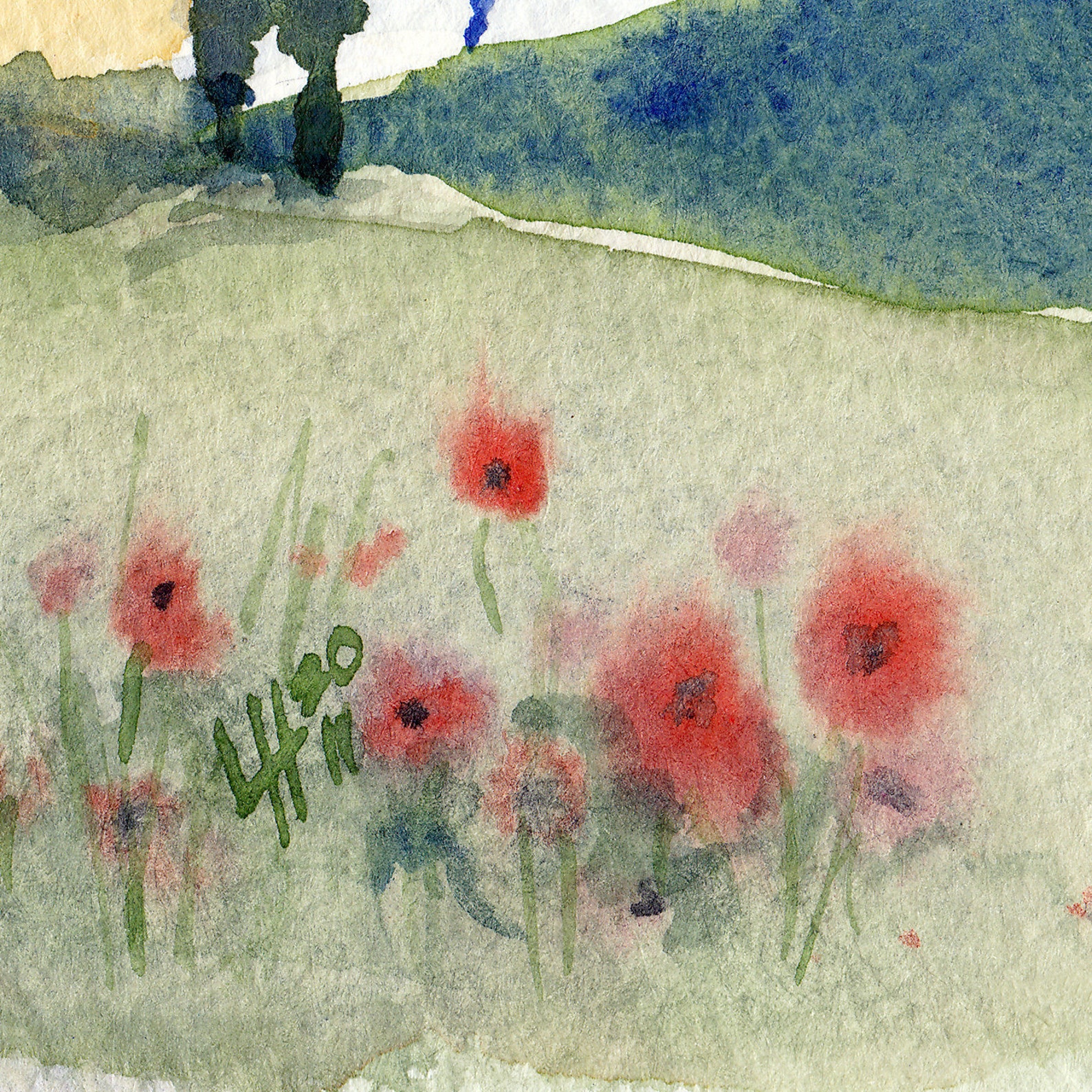 Italian Watercolor Landscape Tuscan Spring II Fine Art - Etsy Australia