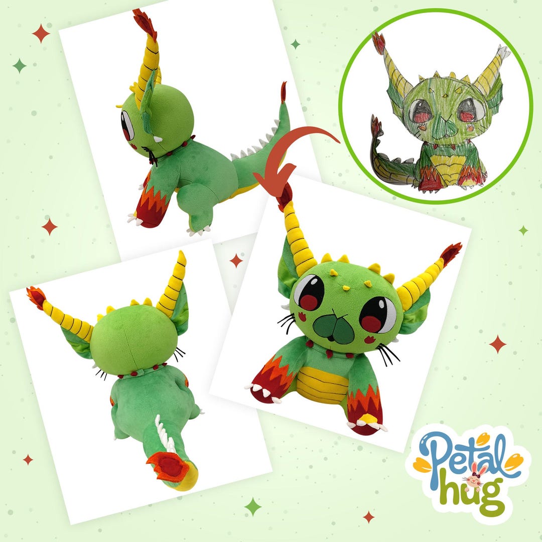 Personalised Gift - Custom Plush Toy From Your Child's Drawing ...
