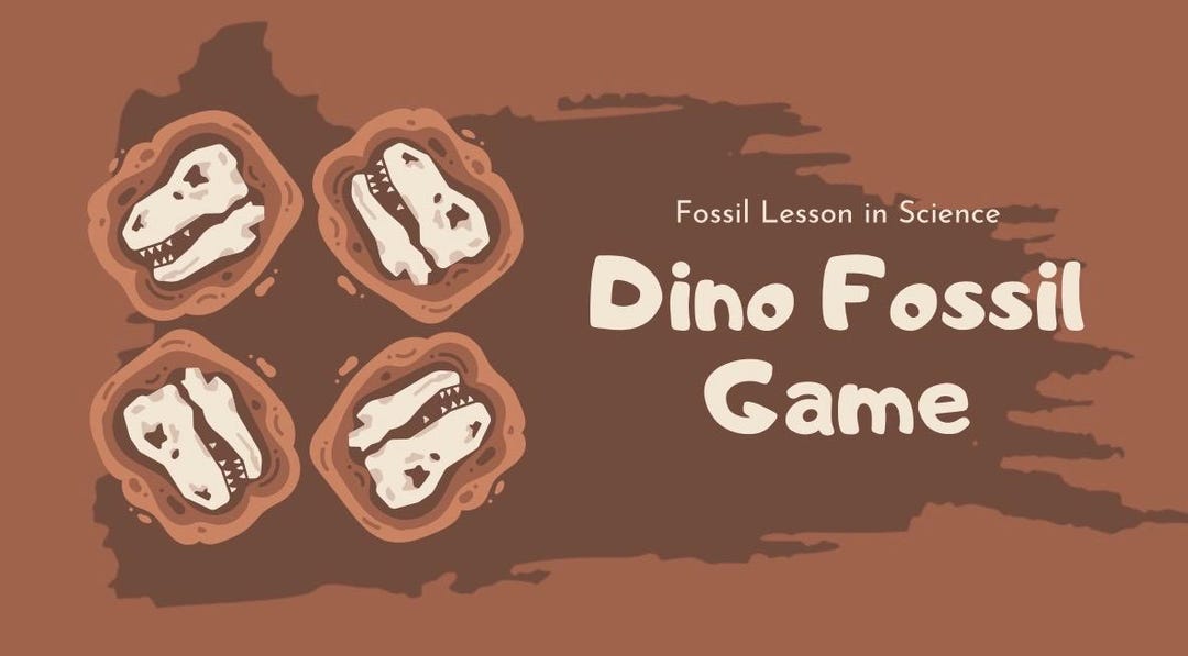 Dino Fossil Game Printable | Fun Science Activity for Kids | Dinosaur ...